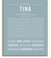 Tina | Name Art Print – Name Stories