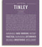 Tinley | Name Art Print – Name Stories