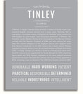 Tinley | Name Art Print – Name Stories