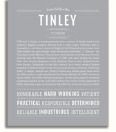 Tinley Personalized Name Meaning Art Prints – Name Stories