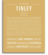 Tinley Personalized Name Meaning Art Prints – Name Stories