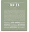 Tinley Personalized Name Meaning Art Prints – Name Stories