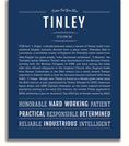 Tinley | Name Art Print – Name Stories