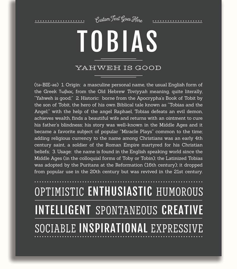 Tobias | Name Art Print – Name Stories