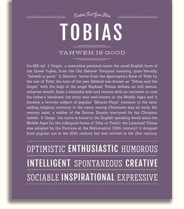 Tobias | Name Art Print – Name Stories