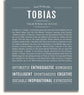 Tobias Personalized Name Meaning Art Prints – Name Stories