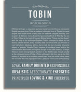 Tobin | Name Art Print – Name Stories