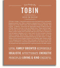 Tobin | Name Art Print – Name Stories