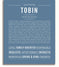 Tobin | Name Art Print – Name Stories