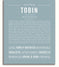Tobin | Name Art Print – Name Stories