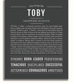 Toby | Name Art Print – Name Stories