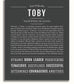 Toby | Name Art Print – Name Stories