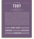 Toby | Name Art Print – Name Stories