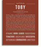 Toby Personalized Name Meaning Art Prints – Name Stories