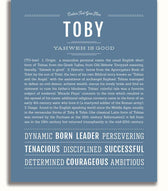Toby | Name Art Print – Name Stories