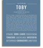 Toby | Name Art Print – Name Stories