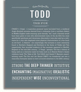 Todd | Name Art Print – Name Stories
