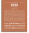 Todd | Name Art Print – Name Stories