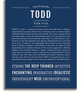 Todd | Name Art Print – Name Stories