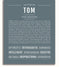 Tom Personalized Name Meaning Art Prints – Name Stories
