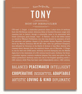 Tony | Name Art Print – Name Stories