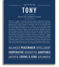 Tony | Name Art Print – Name Stories
