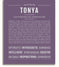 Tonya | Name Art Print – Name Stories