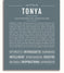 Tonya | Name Art Print – Name Stories