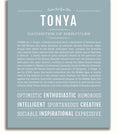 Tonya | Name Art Print – Name Stories