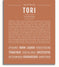 Tori | Name Art Print – Name Stories