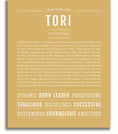 Tori | Name Art Print – Name Stories