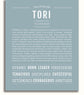 Tori | Name Art Print – Name Stories