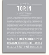Torin | Name Art Print – Name Stories