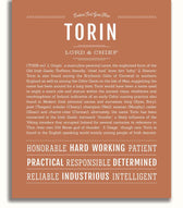 Torin | Name Art Print – Name Stories