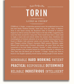 Torin | Name Art Print – Name Stories