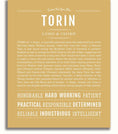 Torin | Name Art Print – Name Stories