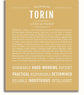 Torin | Name Art Print – Name Stories