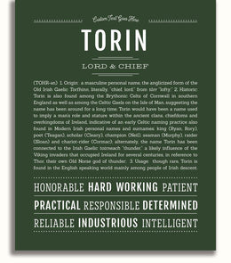 Torin | Name Art Print – Name Stories