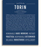 Torin Personalized Name Meaning Art Prints – Name Stories