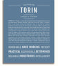 Torin | Name Art Print – Name Stories