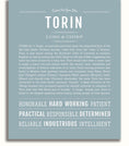 Torin | Name Art Print – Name Stories