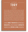 Tory Personalized Name Meaning Art Prints – Name Stories