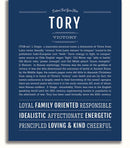 Tory (male) | Name Art Print – Name Stories