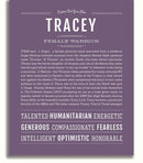 Tracey | Name Art Print – Name Stories