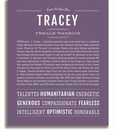 Tracey | Name Art Print – Name Stories