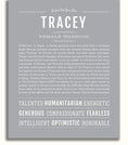 Tracey | Name Art Print – Name Stories