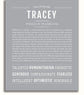 Tracey | Name Art Print – Name Stories