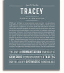Tracey | Name Art Print - Personalized Custom Gifts – Name Stories
