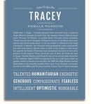 Tracey | Name Art Print – Name Stories