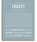 Tracey | Name Art Print – Name Stories